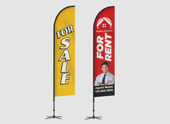 Real Estate Flags with Different Messages | Agent Print